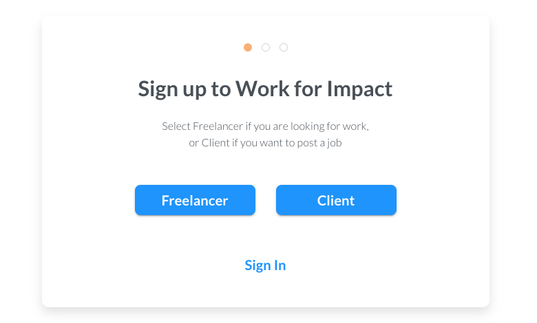 How do I sign up as a Freelancer?