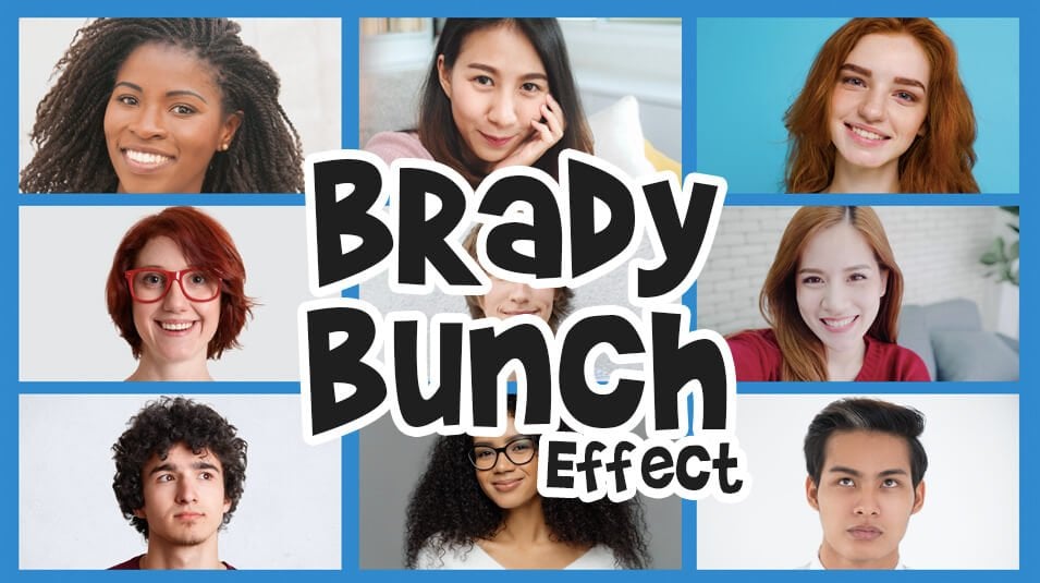 Brady Bunch Photo Template
