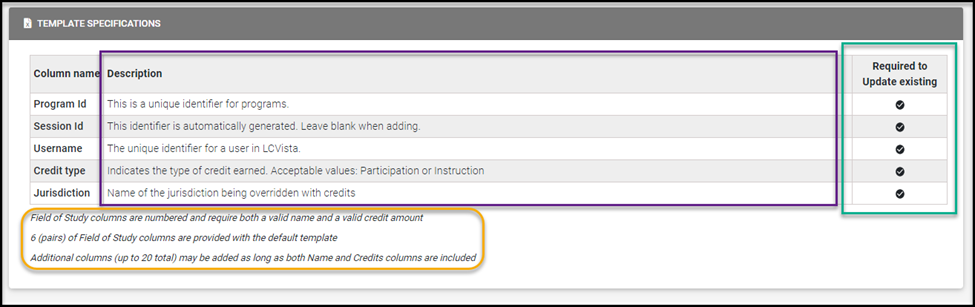 Bulk Uploads: Earned Credit – LCvista Knowledge Base
