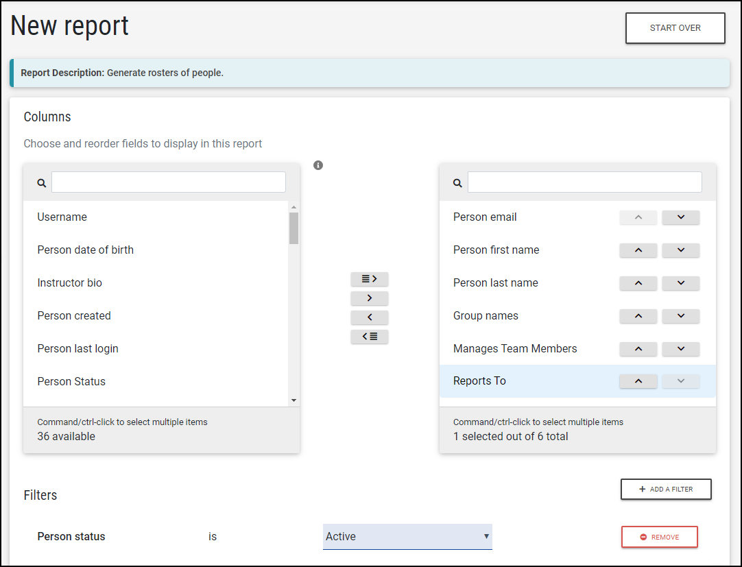 Reports – LCvista Knowledge Base