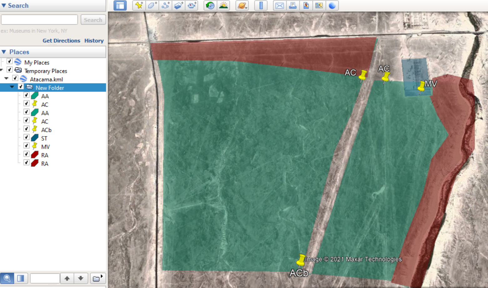 How to create a site using Google Earth