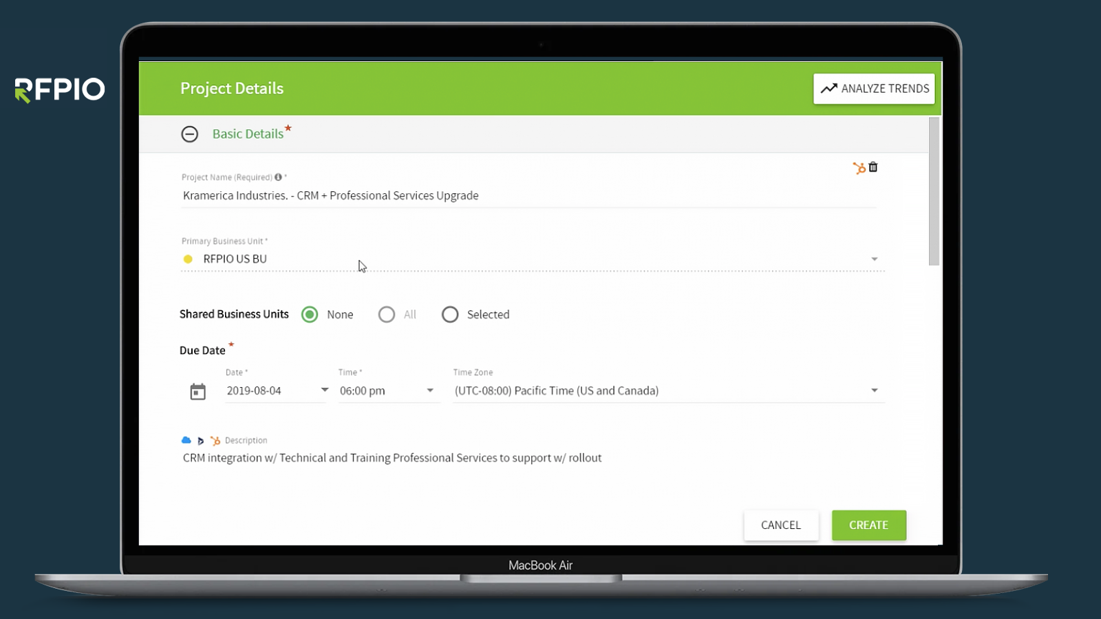 Responsive (RFPIO) HubSpot Integration | Connect Them Today