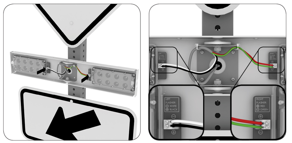 How do I correctly wire RRFB fixtures for compliant operation ...