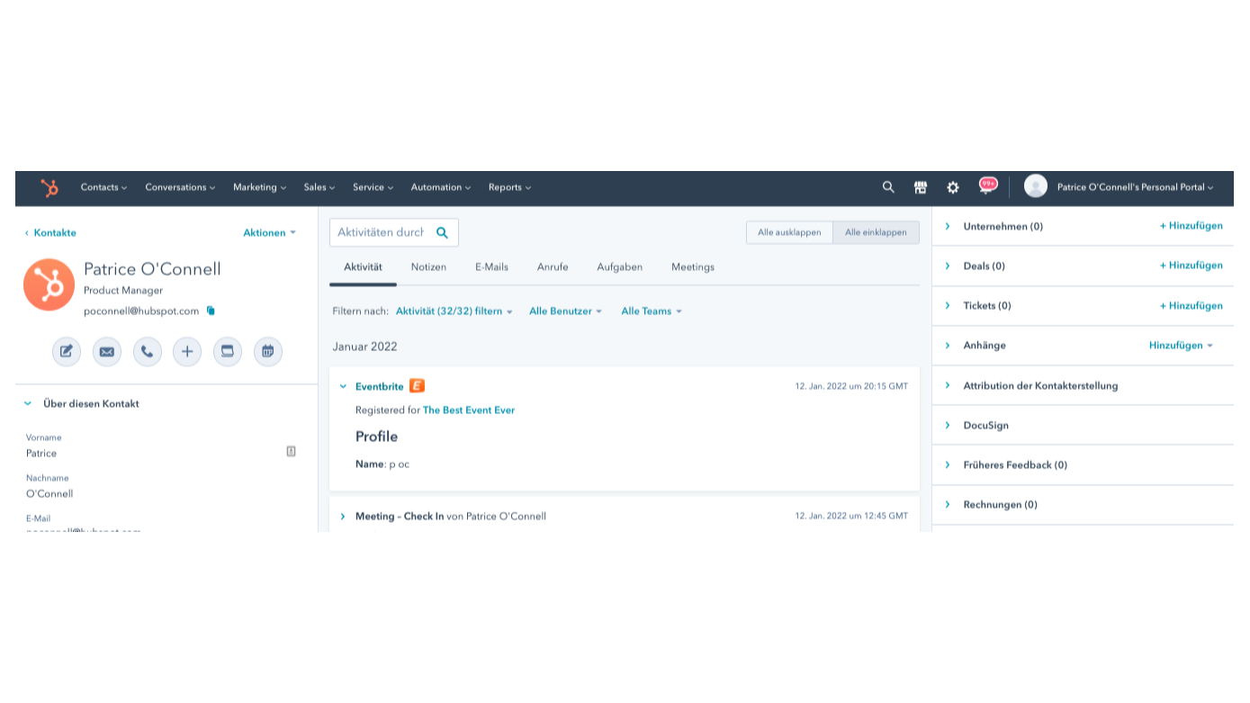 Integration | Verknüpfen Sie Eventbrite und HubSpot noch heute