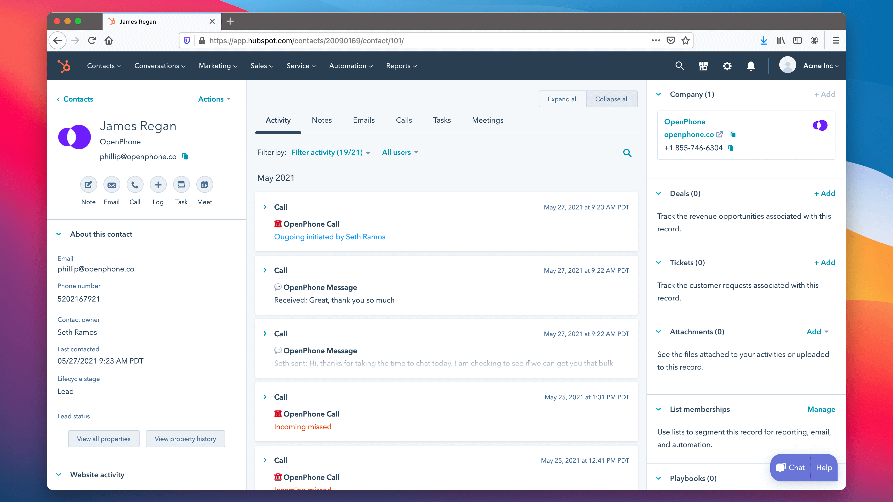 OpenPhone HubSpot Integration | Connect Them Today
